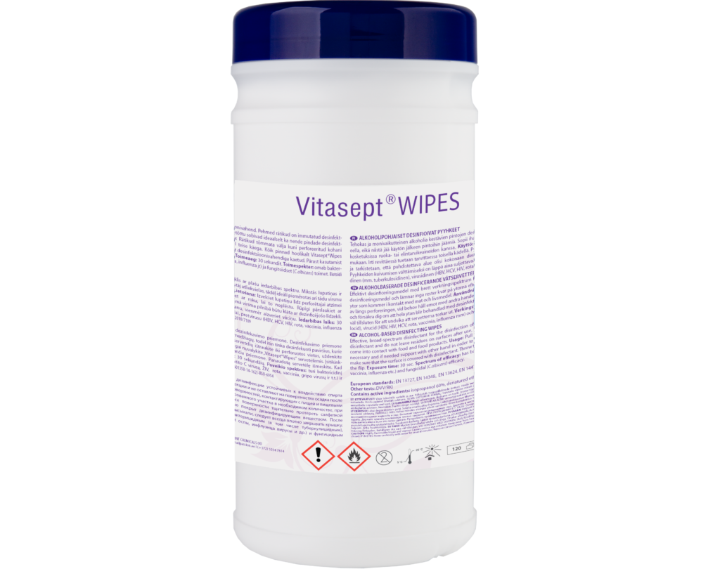 Vitasept Wipes 150 tk (alkoholiga) - Nail Passion OÜ